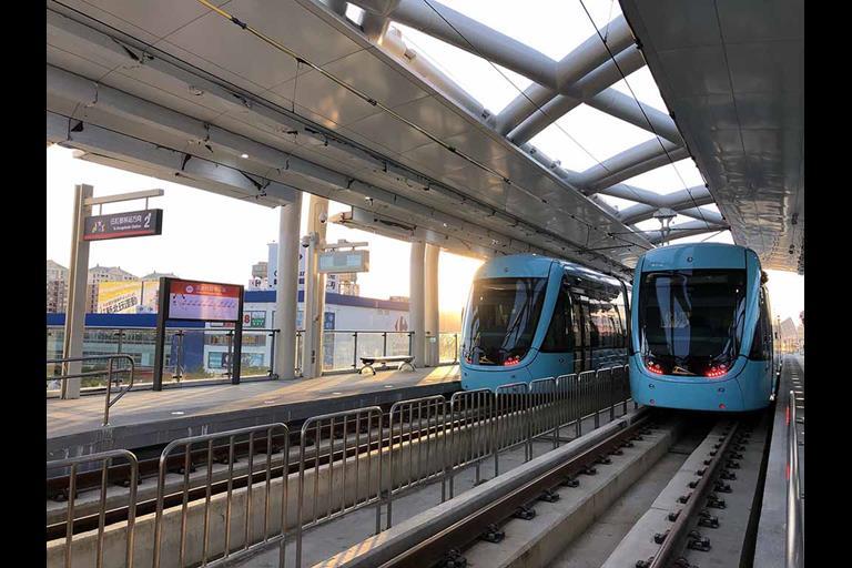 Green Mountain tram line opens in Taipei | News | Railway Gazette ...